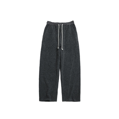 IIIVIVINIKO2025冬新款休闲通勤抽绳羊毛弯刀裤子女M540833331E