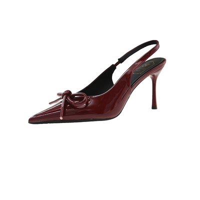 迈开腿走出美丨蝴蝶结高跟凉鞋