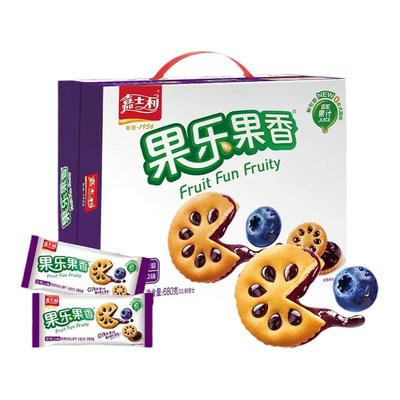 嘉士利果乐果香夹心饼干礼盒装