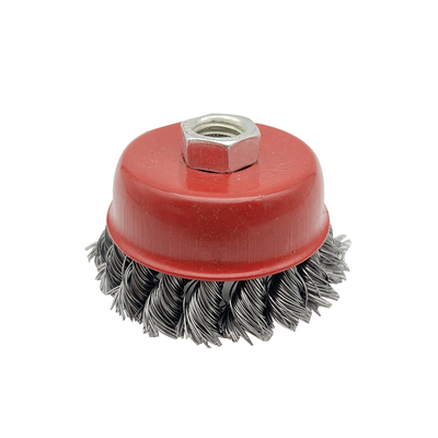 钢丝刷碗型钢丝轮纽丝刷M14螺纹