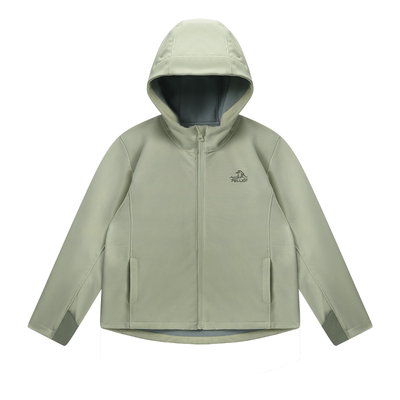 伯希和儿童软壳衣防风连帽外套