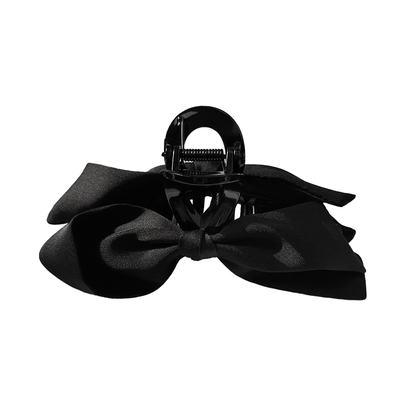 法式真丝蝴蝶结抓夹女气质高级感