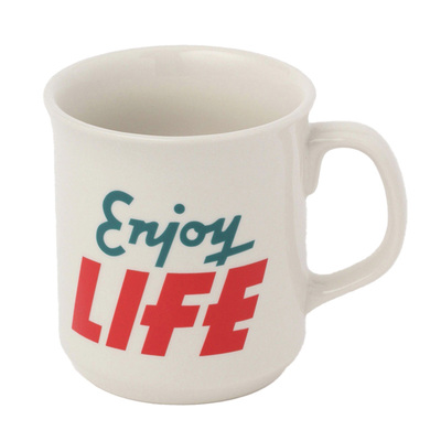 FISHS EDDY enjoy life系列复古情调小清新字母印花马克杯275360