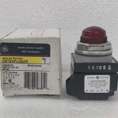 GE GENERAL ELECTRIC CR104PXG40 RED PUSHBUTTON INDICATION LIG