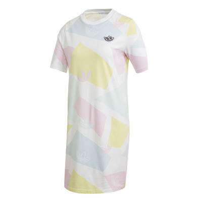 Adidas/阿迪达斯官方正品Graphic Dress三叶草女子连衣裙 GK3676