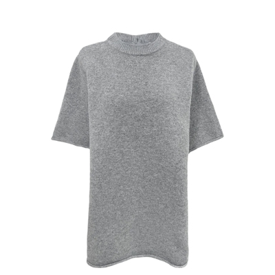 陆续！Baby酱卷边短袖针织衫韩国2026新款简约纯色叠穿圆领上衣女