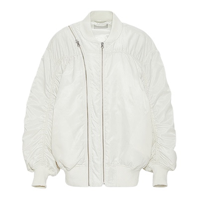 MOUSSY 冬季新品复古慵懒风廓形宽松棉服夹克女028IAA30-2091