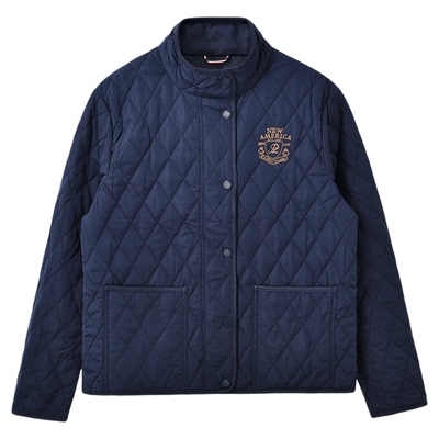 保罗彼得2025冬季新款女士休闲菱形格棉衣服长袖短外套YIECU00011