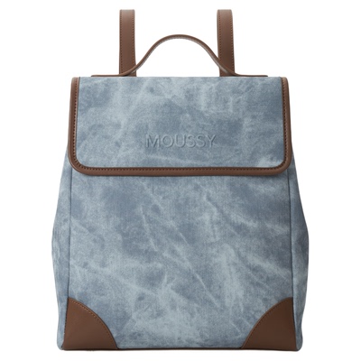 MOUSSY仿牛仔PU双肩包