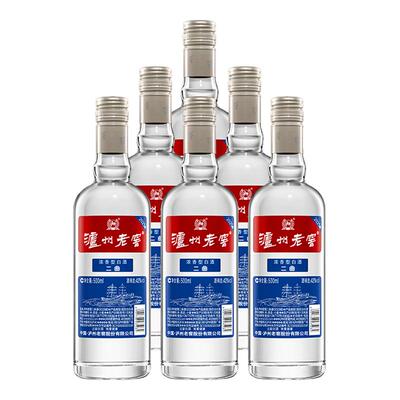 泸州老窖二曲【开盖有惊喜】42度500ml*6瓶 浓香型白酒