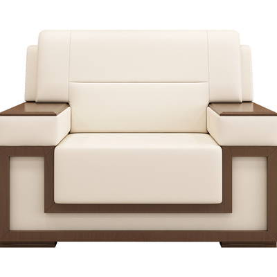 会客厅商务洽谈高档单人位沙发