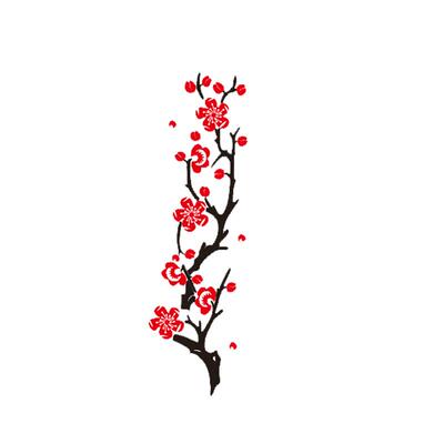客厅玄关走廊梅花立体亚克力墙贴