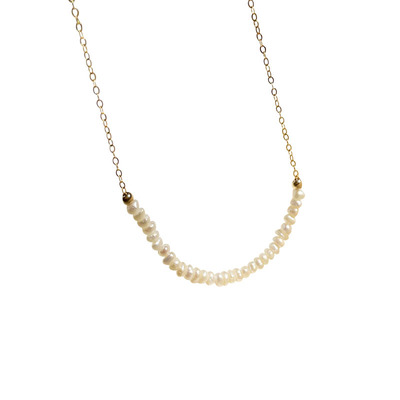 微笑珍珠项链冷淡风毛衣链