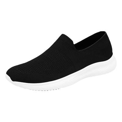 百搭外贸单飞织软底防滑休闲男鞋