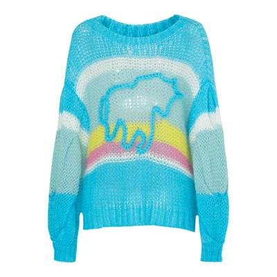 【商场同款】HPLY荷比俪春秋新款女马海毛慵懒韵味毛衣针织衫