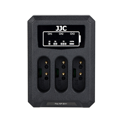 JJC适用索尼NP-BX1充电器ZV1 ZV1M2 ZV1F黑卡RX100III RX1RII RX100M7/M6/M5A HX60 HX400电池座充相机配件