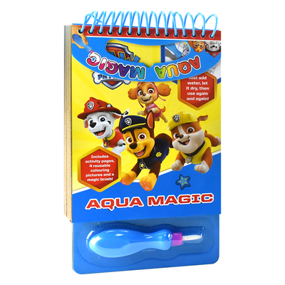 Paw Patrol  Aqua Magic 汪汪队立大功 水笔魔法画板 儿童绘画玩具书 3-6岁 可重复使用 亲子互动 专注力培养 英文原版进口图书