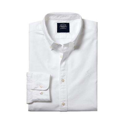 CHARLESTYRWHITT纽扣领长衬衫