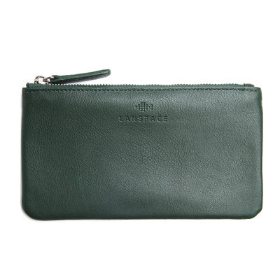 牛皮小手包超薄大容量新款潮流