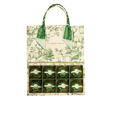 定制蛋黄酥包装盒绿豆糕礼盒蛋黄酥月饼打包盒子青团6个8粒点心盒