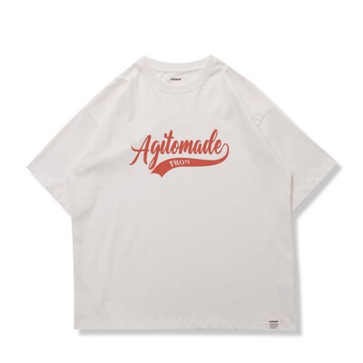 AGITOMADE短袖美式情侣发泡印花