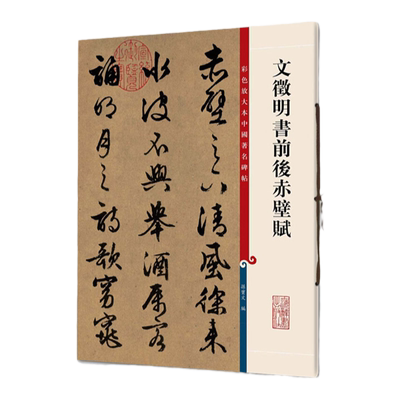 文徵明书前后赤壁赋 彩色放大本中国著名碑帖 繁体旁注 孙宝文 文征明成人学生毛笔字帖行草书书法临摹古帖书籍 上海辞书出版社