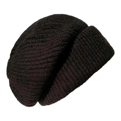 针织帽毛线帽女加厚保暖休闲秋冬