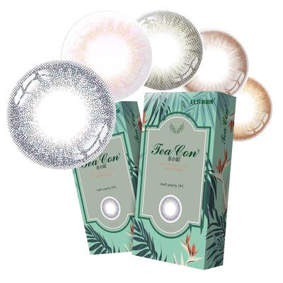 科莱博美瞳半年抛1片小直径女自然彩色隐形近视眼镜正品【近效期