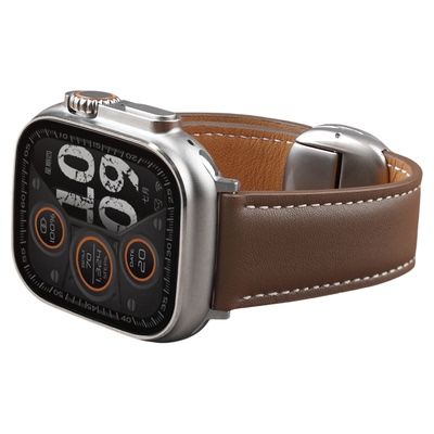 ERFG头层小牛皮磁吸扣苹果表带