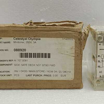 E. Dold & S?hne AI 707.0081 Minitimer 220V AC 60Hz Timer Rel