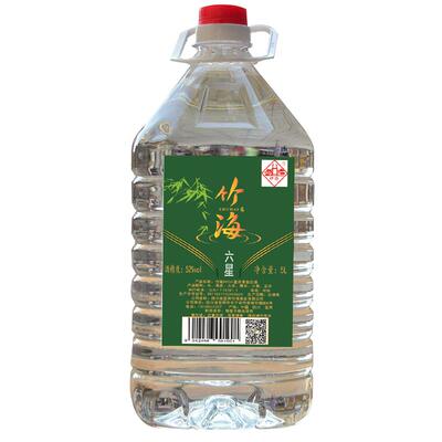竹海六星宜宾五粮5l浓香型白酒