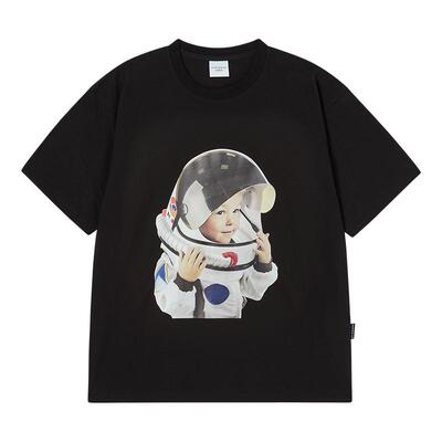 百搭潮牌T恤/太空服男孩印花logo