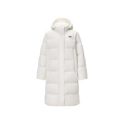 umbro茵宝长款羽绒服冬季90鹅绒三防抗静电内里保暖长款外套女