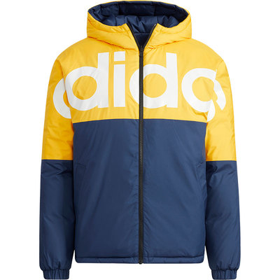 Adidas/阿迪达斯正品NEO男子运动保暖连帽双面穿羽绒服H45285