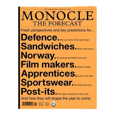 现货 2025年MONOCLE年度特刊FORECAST 单片眼镜 THE MONOCLE FORECAST预测杂志每年年初推出，为你的2025年生活方式作出指引