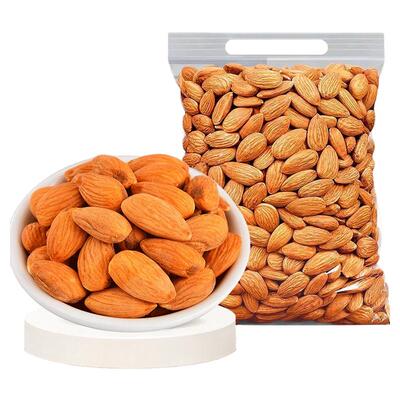 原味巴旦木仁新货500g杏仁坚果扁桃仁散装干果零食烘焙5斤巴达木