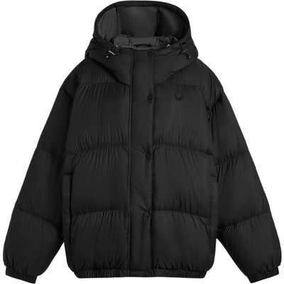 adidas阿迪达斯三叶草女子运动休闲保暖连帽羽绒服外套KG4915