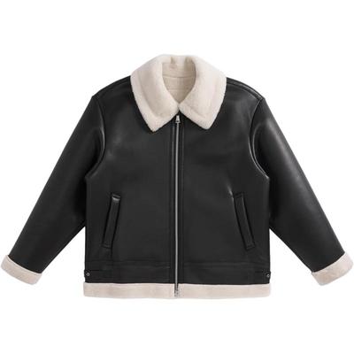 【甄选】太平鸟男装皮夹克