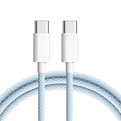 编织60WPD快充线cc双type-c数据线ctoc适用苹果15充电线iPhone15正品15pro手机15plus数据线tpc双头30W原IPAD