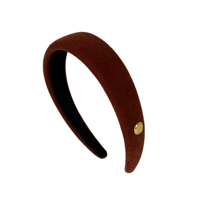 中古感~金扣复古丝绒发箍发饰