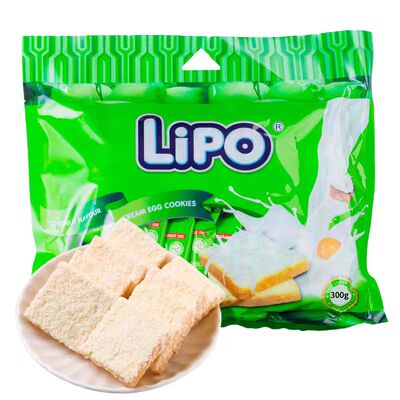 Lipo面包干椰子味榴莲味黄油味