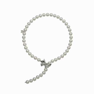 蝴蝶结施家珍珠项链经典多带