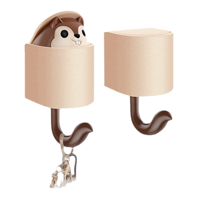 安雅创意可爱钥匙松鼠置物挂钩