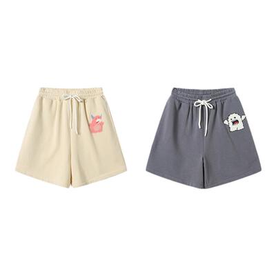 ANDREAMARTIN怪兽抽绳休闲短裤