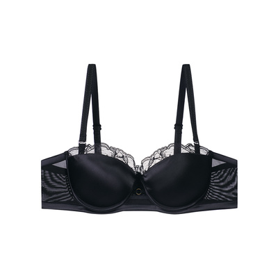 安莉芳光面半杯桑蚕丝文胸女聚拢