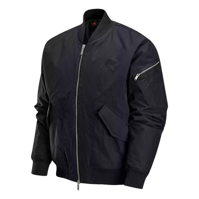 Jordan耐克男子飞行员夹克外套棉服保暖梭织宽松棒球服HF9326-010