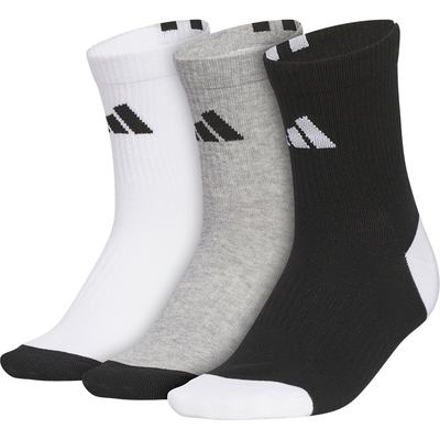 Adidas/阿迪达斯正品春季新款儿童透气运动袜子三双装JN3855