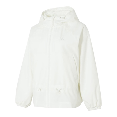 adidas阿迪达斯连帽外套2026春女拒水防风户外健身梭织夹克KS2809