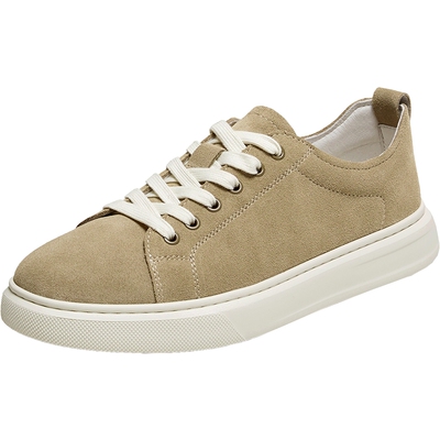 TATA他她男鞋2025年冬舒适百搭休闲鞋新款厚底时尚板鞋PFH01CM5