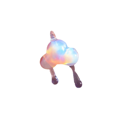 云朵落雨滴项链玻璃吊坠生日礼物